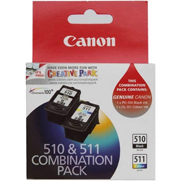 Canon 510 & 511 Combination Pack Ink Cartridges - Black for sale online ...