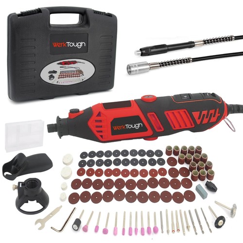 Werktough 170W Rotary Tool Kit with 100pcs Accessories, Electric Tile ...