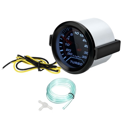 For Car SUV Truck Universal 2" 52mm Turbo Boost Gauge 0-35 PSI Pressure ...