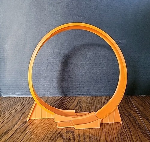 Vintage Mattel Hot Wheels Original Redline Track Loop Base Orange 6201 ...