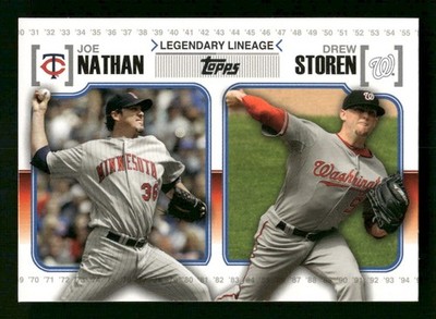 Joe Nathan / Drew Storen 2010 Topps Update Legendary Lineage #LL-75 ...