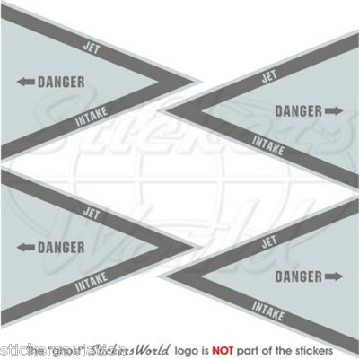 DANGER JET INTAKE NATO RAF USAF US Elicottero LowVis 50mm Vinyle ...