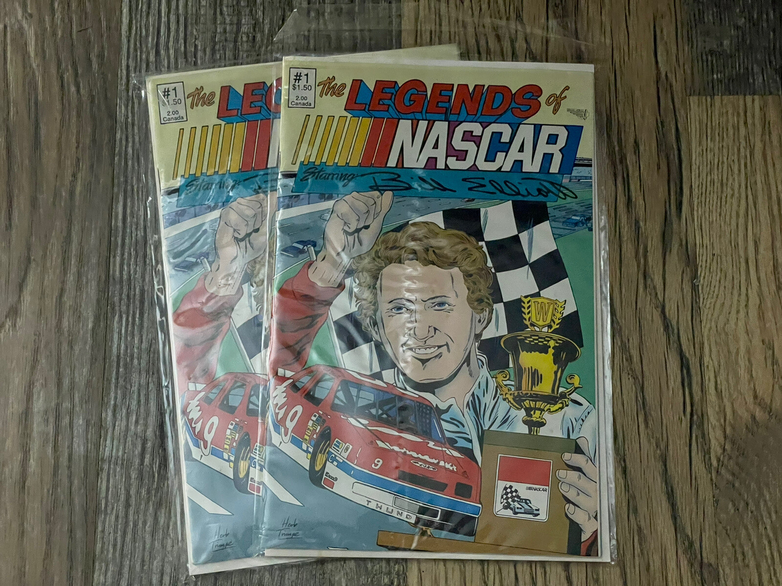 The Legends of Nascar Comic Book Starring Bill Elliot #1 Racing Fast ...