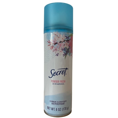 Secret Powder Fresh 24 Hr Aerosol Antiperspirant Deodorant 6 Oz Spray ...