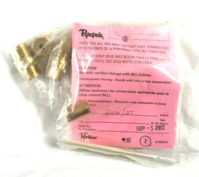 Pyrotenax Pyropak Termination Kit for 300 & 600 Volt Cables 545 New | eBay