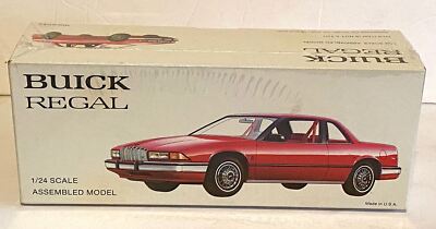 1988 Buick Regal 2 Door Coupe Dealer Promo 1/24 Scale Plastic Model New ...