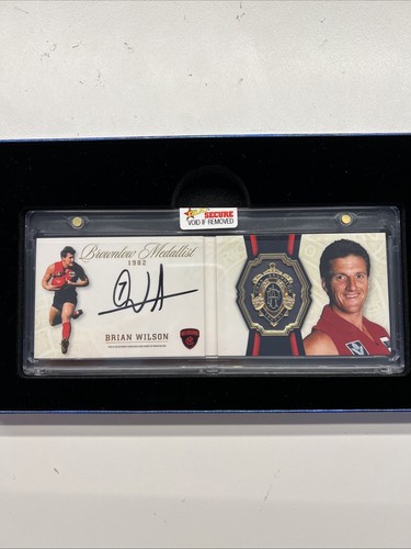 2024 AFL SELECT BROWNLOW MEDAL SIGNATURE BOOKLET BRIAN WILSON MELBOURNE ...