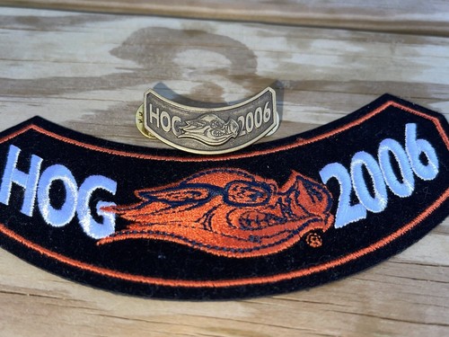 2006 HOG Harley Davidson Owners Membership Motorcycle Club Rocker Patch ...