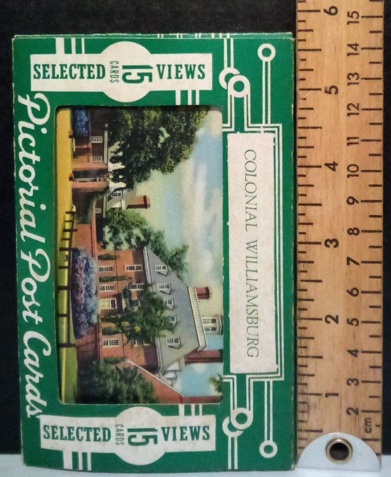 Colonial Williamsburg Pictorial Post Cards 15 Cards Selected Views ...