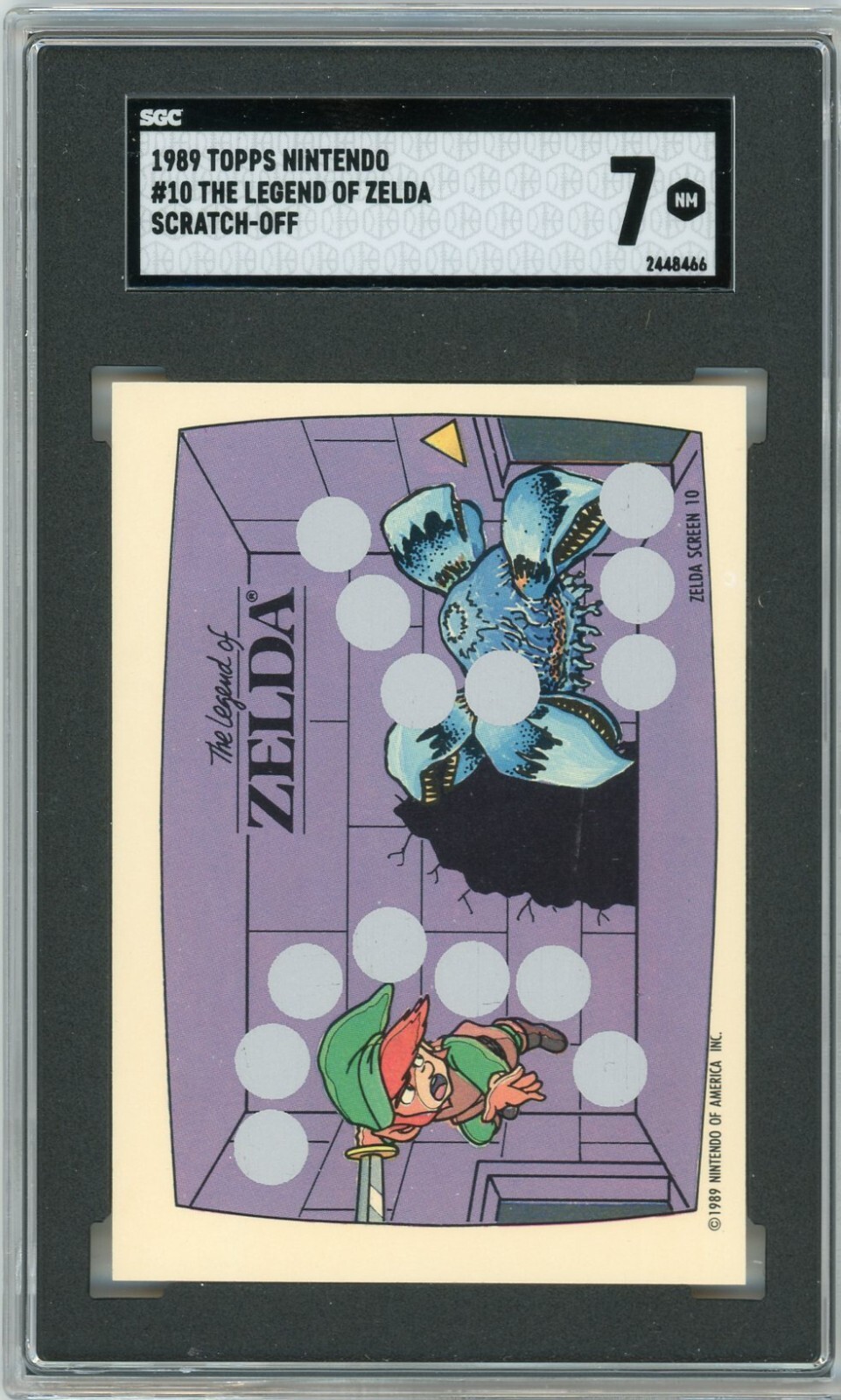 1989 Topps Nintendo Scratch-Off Game The Legend of Zelda #10 SGC 7 | eBay