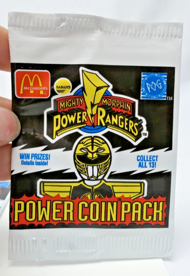 LOT OF 26 Vintage 1994 McDonalds Saban Power Rangers Power Coin Pack ...