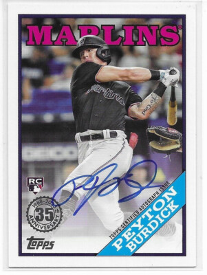 2023 Topps Update '88 Topps Baseball Autographs #88BAPB Peyton Burdick ...