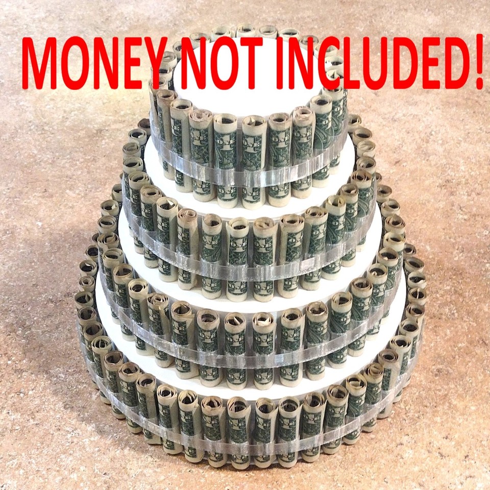 EZ Money Cake Kit 10" 4-Tier Free Shipping also known as Dummy Cake and ...