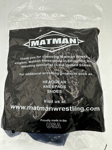 Matman Wrestling Singlet Navy Blue Youth Lycra Size 3 Extra Small | eBay