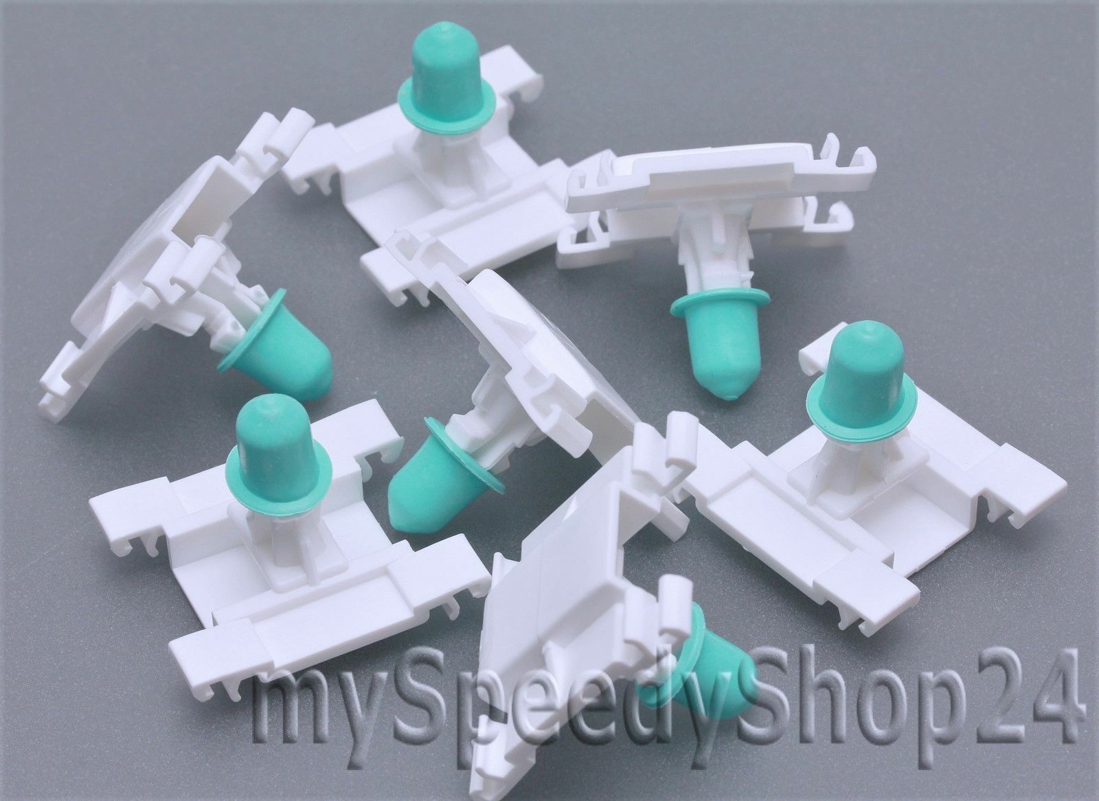 12x für VW Golf 3 Zierleisten Klammern mit Tulle Clips 1H0853585A ...