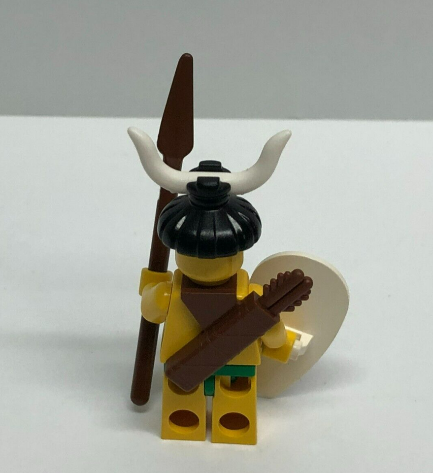 LEGO 6246 Islander Minifigure with Shield, Spear, Quiver Arrow ...