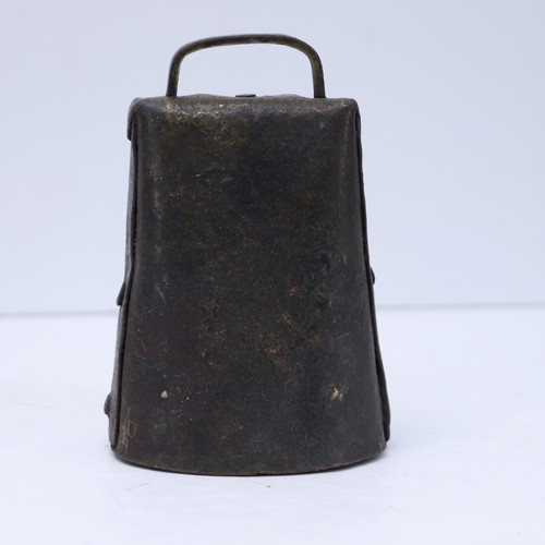 Vintage 1800's Old Handmade Crafted Metal Cow Bell | eBay