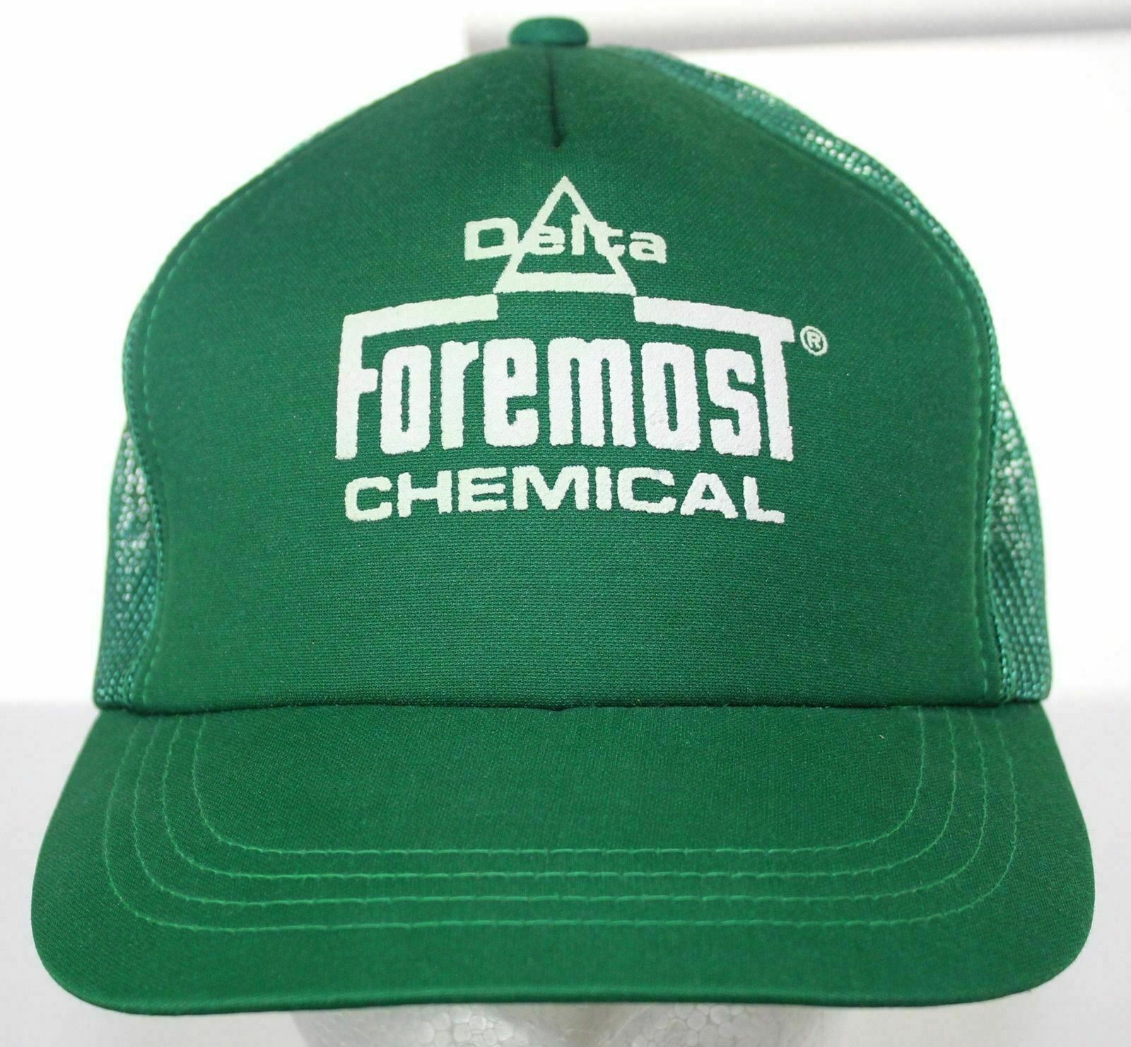 VTG Delta Foremost Chemical Corporation Memphis TN Trucker Hat Snapback ...