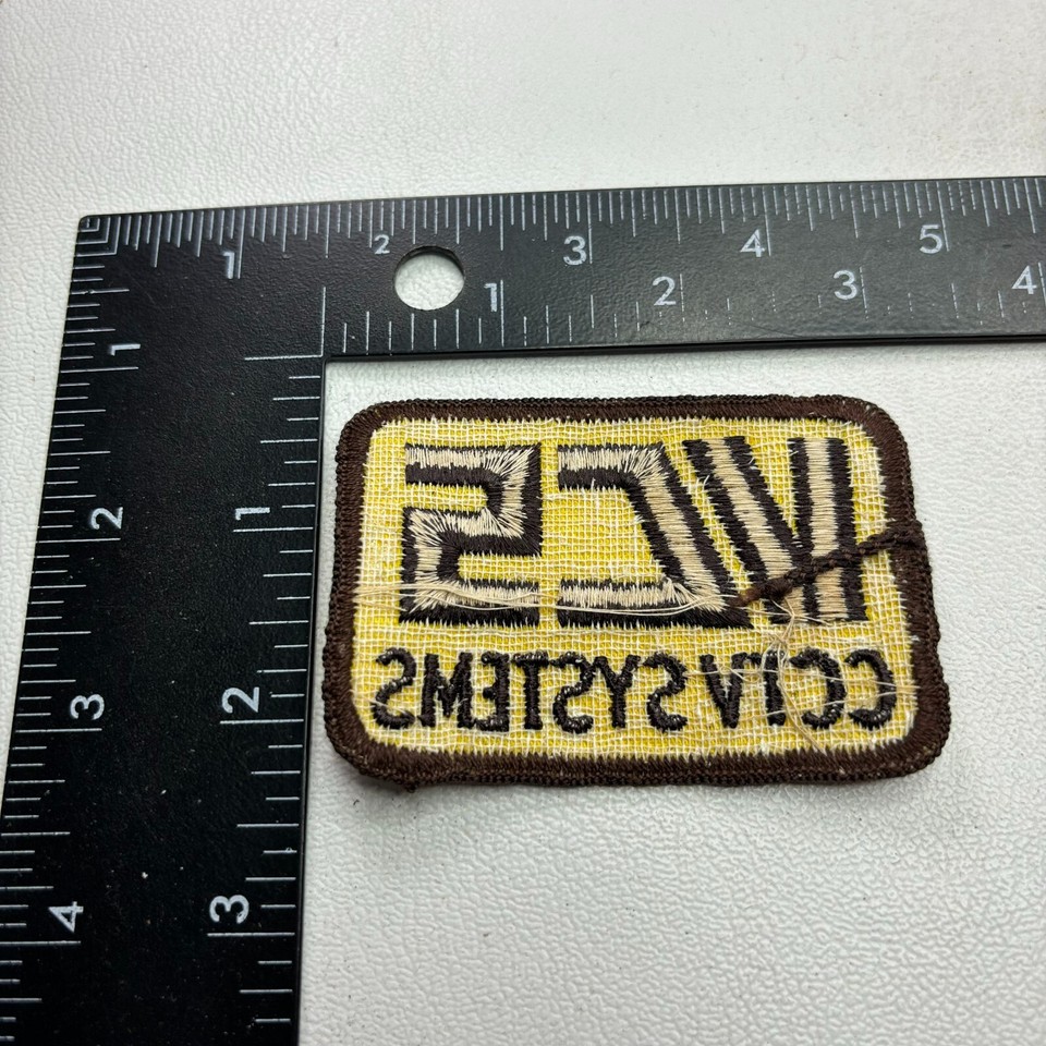 Vintage VCS CCTV SYSTEMS Patch advertising 411X | eBay