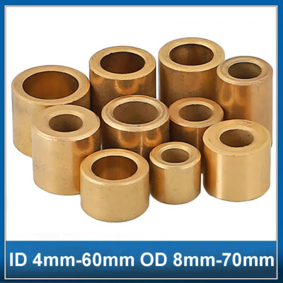 Metric Oilite Bushing ID 4mm-60mm Copper Self Lubricating Bearing ...
