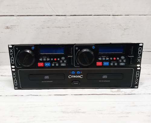 Citronic CD-1X Dual CD Player DJ Deck with Control Unit Rack Mount ...