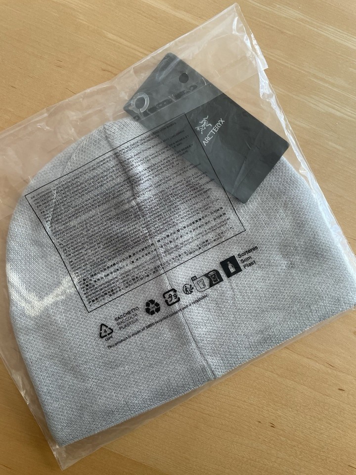 NEW! ARCTERYX Bird Head Toque Beanie—“Solitude / Arctic Silk”—GRAY—One ...