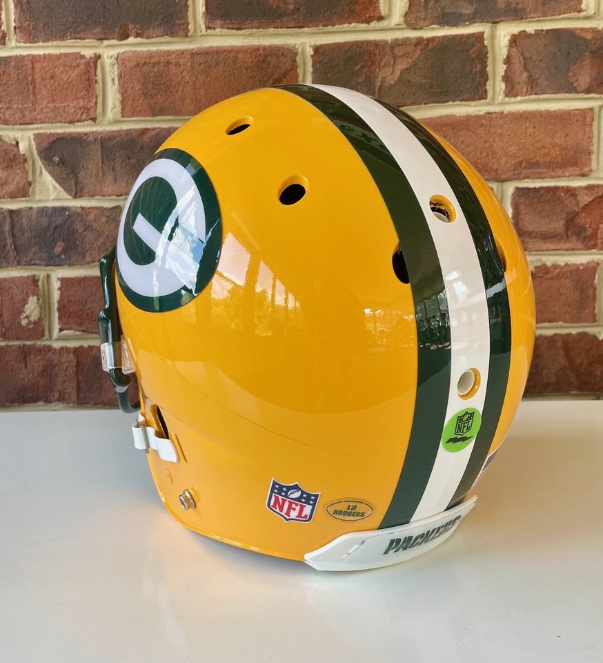 Vintage Aaron Rodgers Green Bay Packers Authentic Schutt Air XP ...