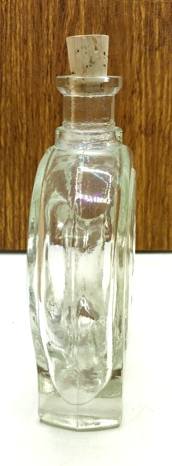 Vtg Inne Dispensables Heavy Clear Glass Hole in the Center Bath Oil ...
