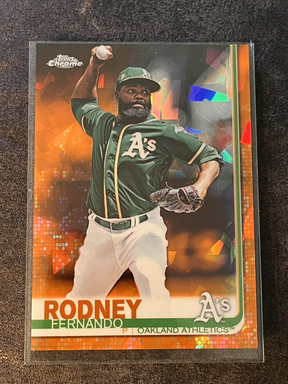 2019 Topps Chrome Fernando Rodney Orange Sapphire #04/25 | eBay