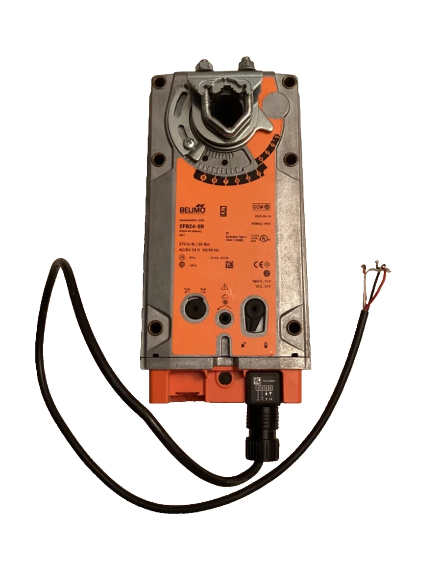 Belimo EFB24-SR-S Actuator, 270 In-lb 30 Nm, Spring Return,, 44% OFF