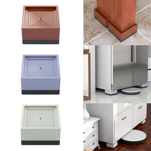 Bed Furniture Risers Anti Vibration Pads Refrigerator Mute Mat Shock ...