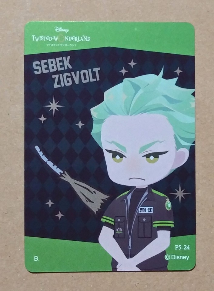 Disney Twisted Wonderland Metal Card Collection P5-24 Sebek Zigvolt | eBay
