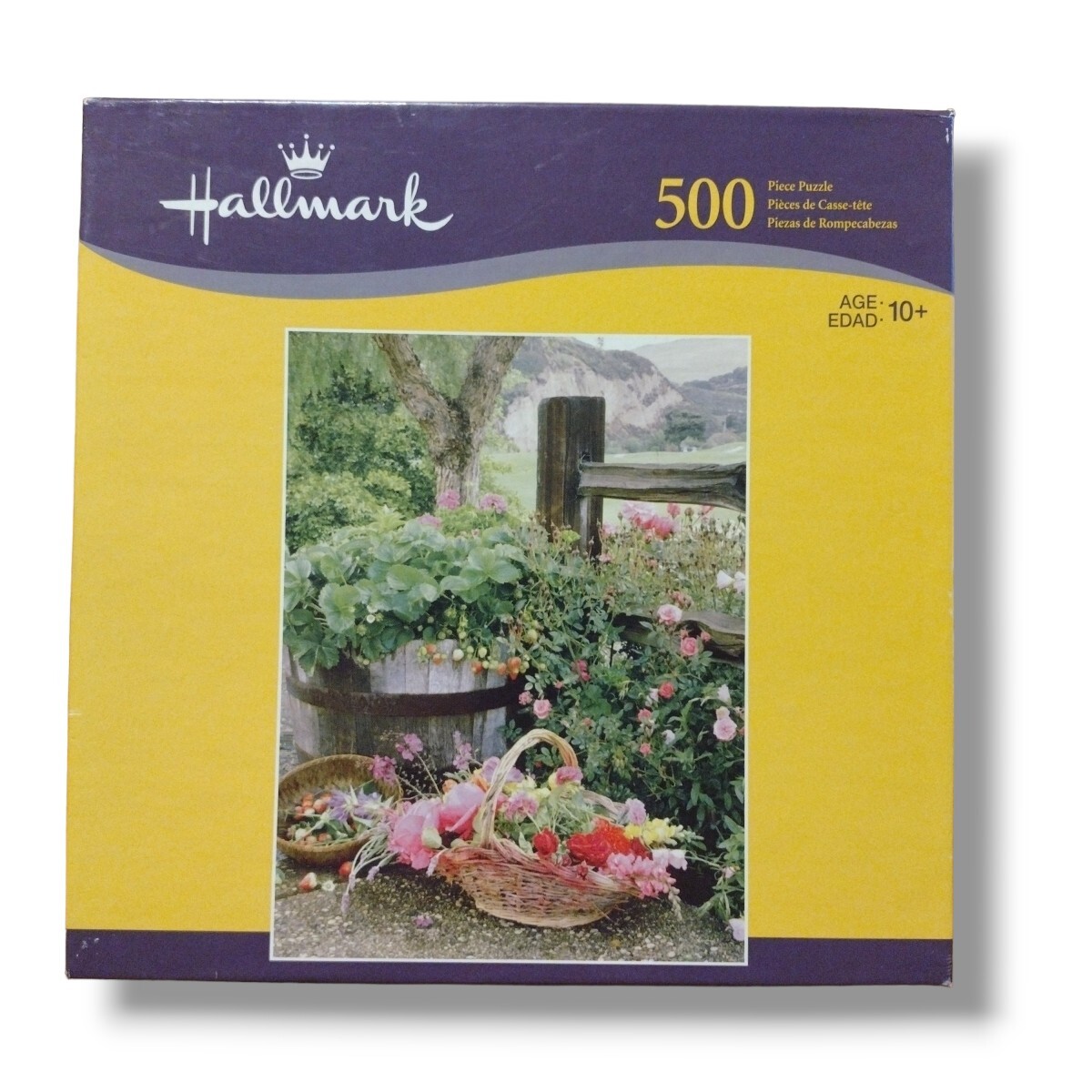 MB Hallmark Jigsaw Puzzle 500 Piece Daydream Delight Gathering Basket ...