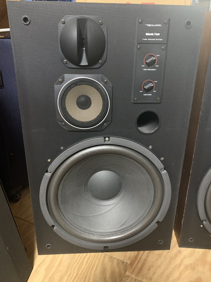 Vintage Realistic Mach Two Speakers - Matched Pair | eBay