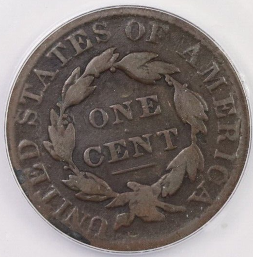 1830 ANACS 1C Coronet Matron Head Large Cent/Penny Very Good VG10 US ...