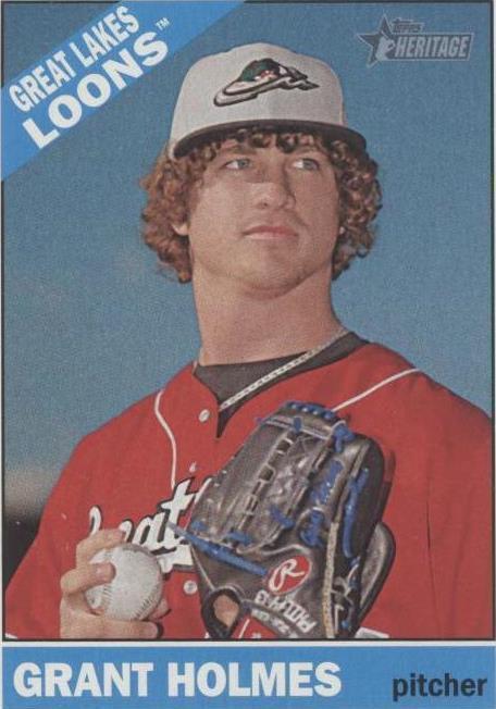 2015 Topps Heritage Minor League Edition - Grant Holmes #96 (RC) for ...