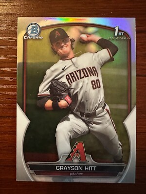 2023 Bowman Draft Chrome Refractor Grayson Hitt Arizona Diamondbacks # ...