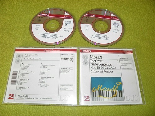 Mozart Great Piano Concertos Vol. 1 - Brendel / Marriner Philips 2xCD ...