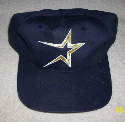 Vintage 1990's Houston Astro Cap-Navy Blue w/ Gold Star-Jose Lima ...