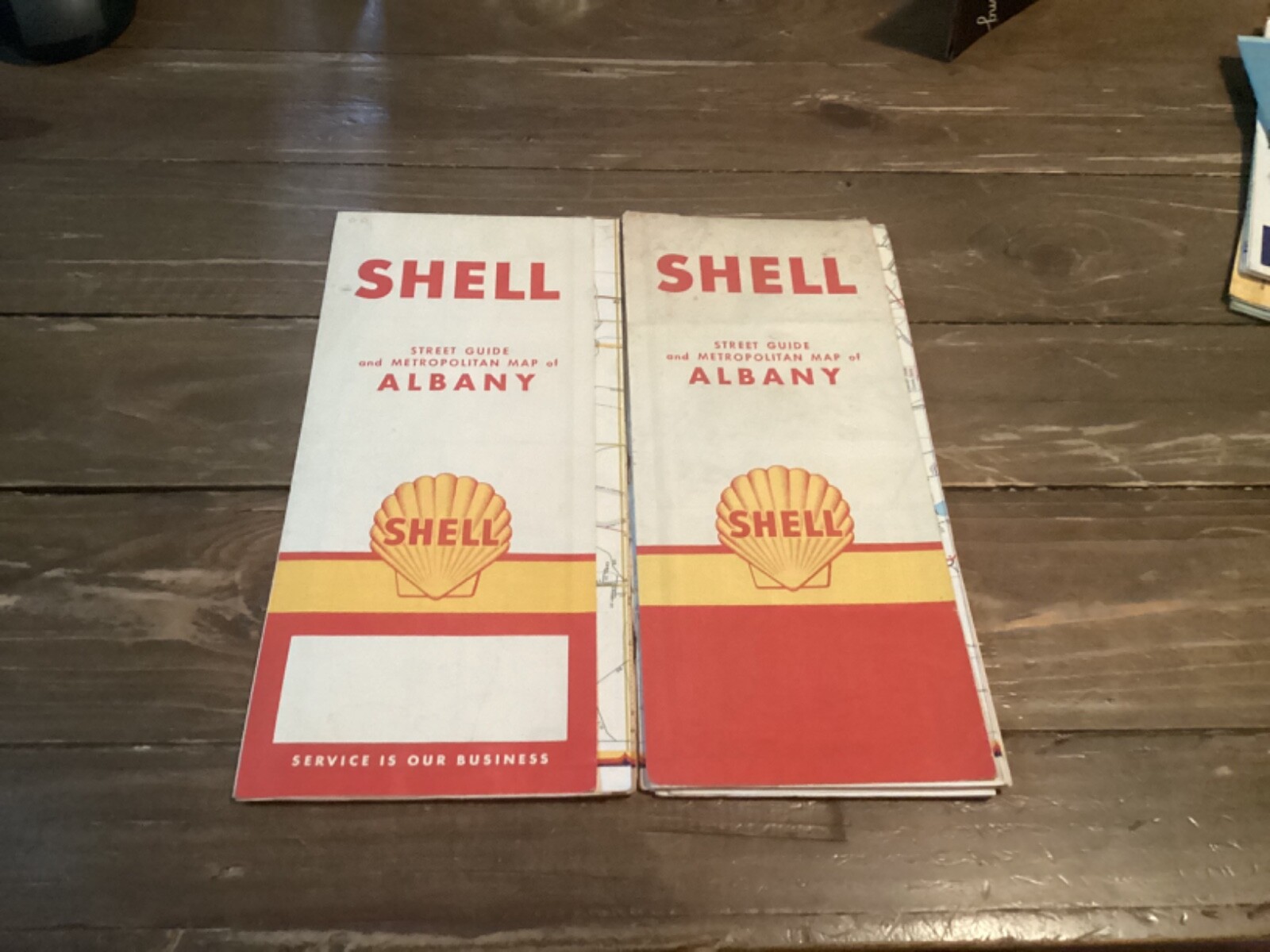 Lot of (2) 1950s Shell Street Maps, Albany New York | eBay