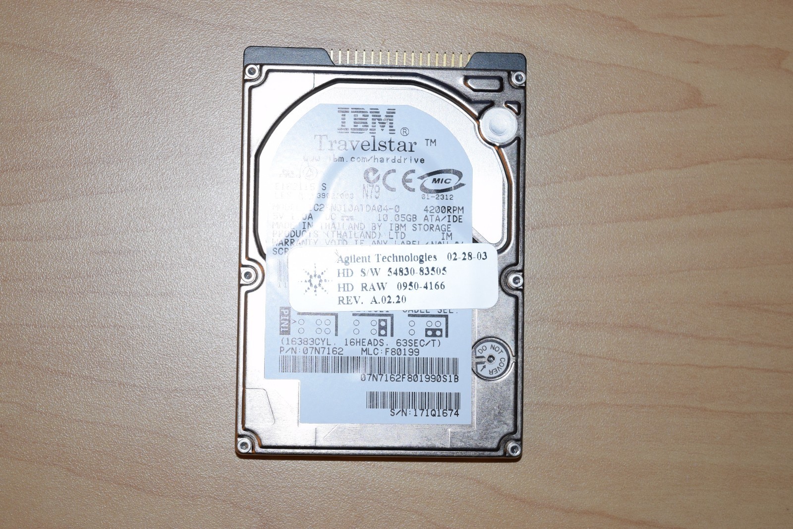 Agilent 54830-83505 Win98 hard disk Infiniium 54831M 54831B 54831D ...