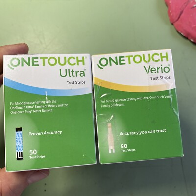 One Touch Verio Ultra Glucose Test Strips - 250-Count Exp 12/31/22 ...