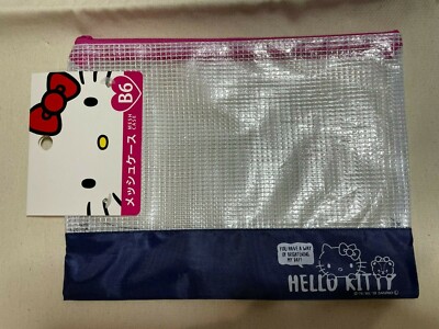 Hello Kitty Mesh Case SANRIO Navy blue B6 size | eBay