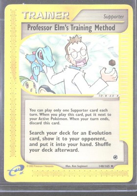Pokemon - Pokemon Expedition Professor Elm's Training Method #148/165 ...