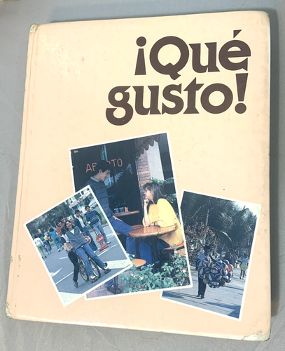 Que gusto! Spanish Textbook 1988 EMC Robert Brett Vintage Language Book ...