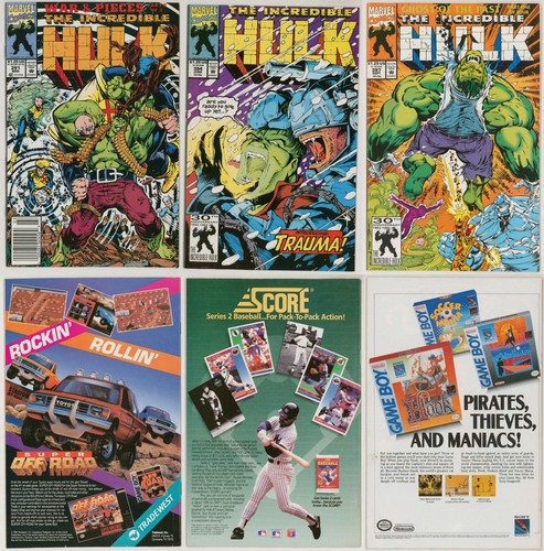 Incredible Hulk 3 Marvel Comics Lot ~ #391 #394 #397 Peter David Dale ...