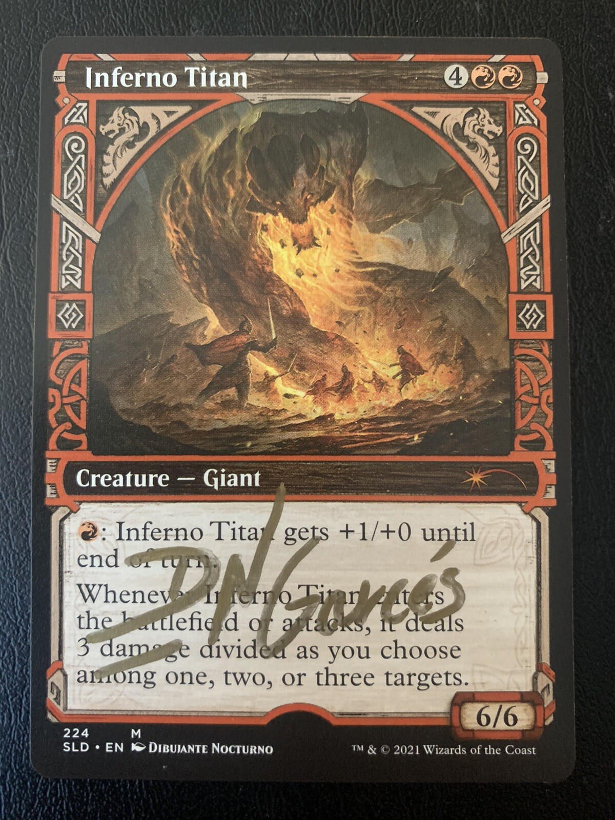 Inferno Titan Artist Proof Signed Sketched Secret Lair Drop SLD MTG | eBay