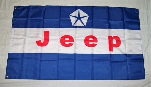 JEEP 3'X5' FLAG BANNER MAN CAVE GARAGE SHOP WRANGLER MOPAR DODGE JEEP ...