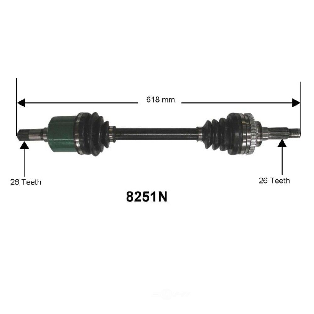 CV Axle Assembly-PDL Autopart Intl 1700-197056 for sale online | eBay