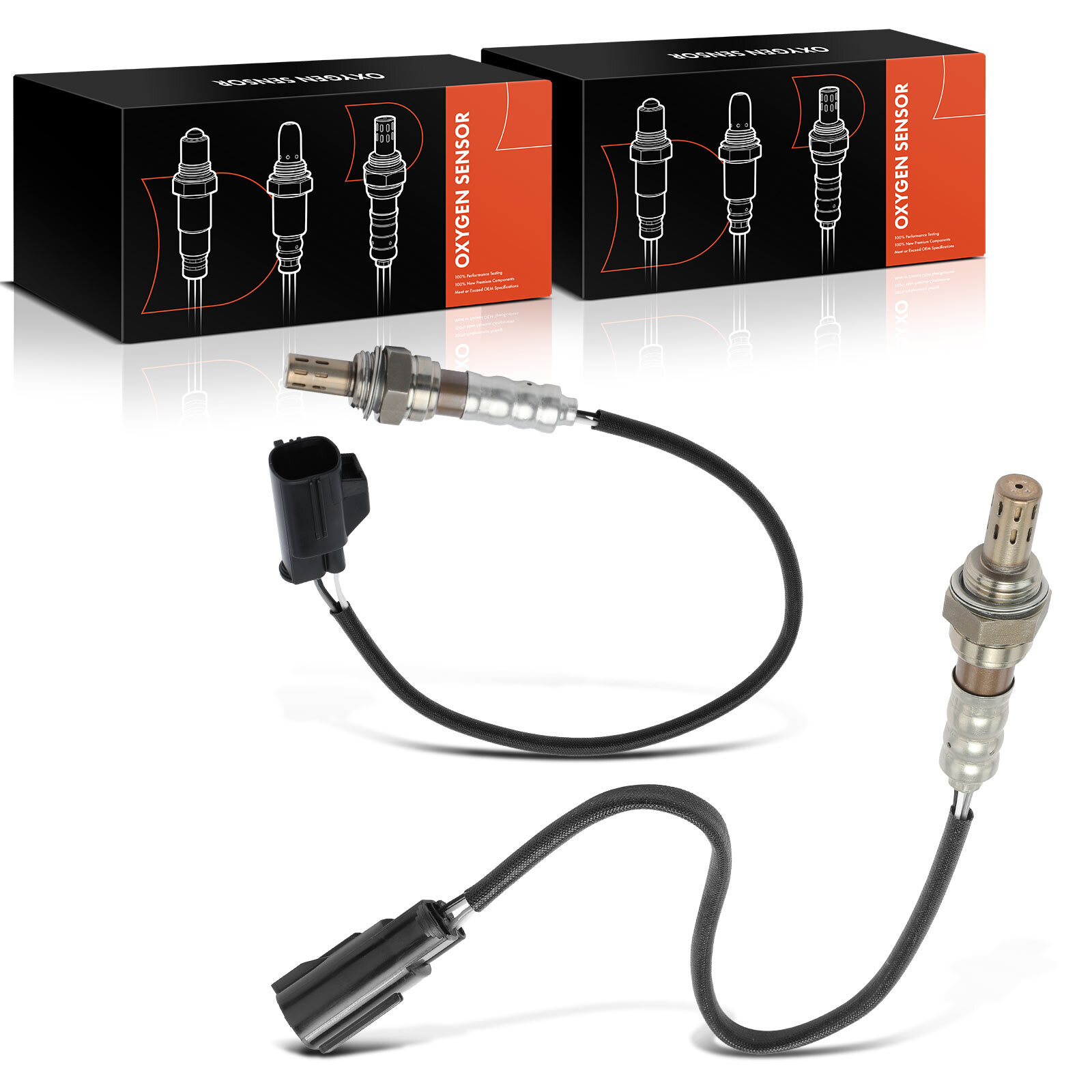 Set of 3 Oxygen Sensor for Ford Focus 2003-2007 Center Up & Downstream ...